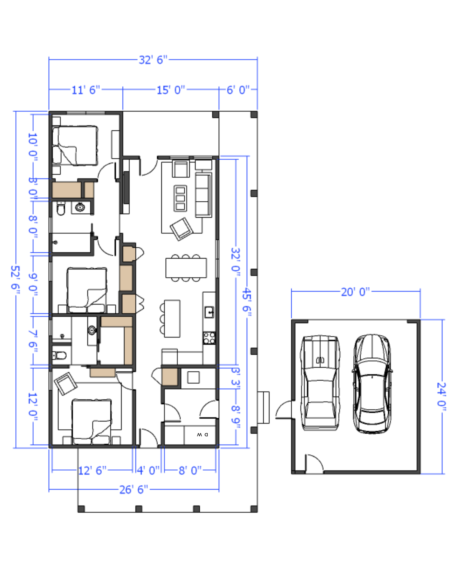 Townhouses Semi-Finished Model Unit Available at YSK Homes